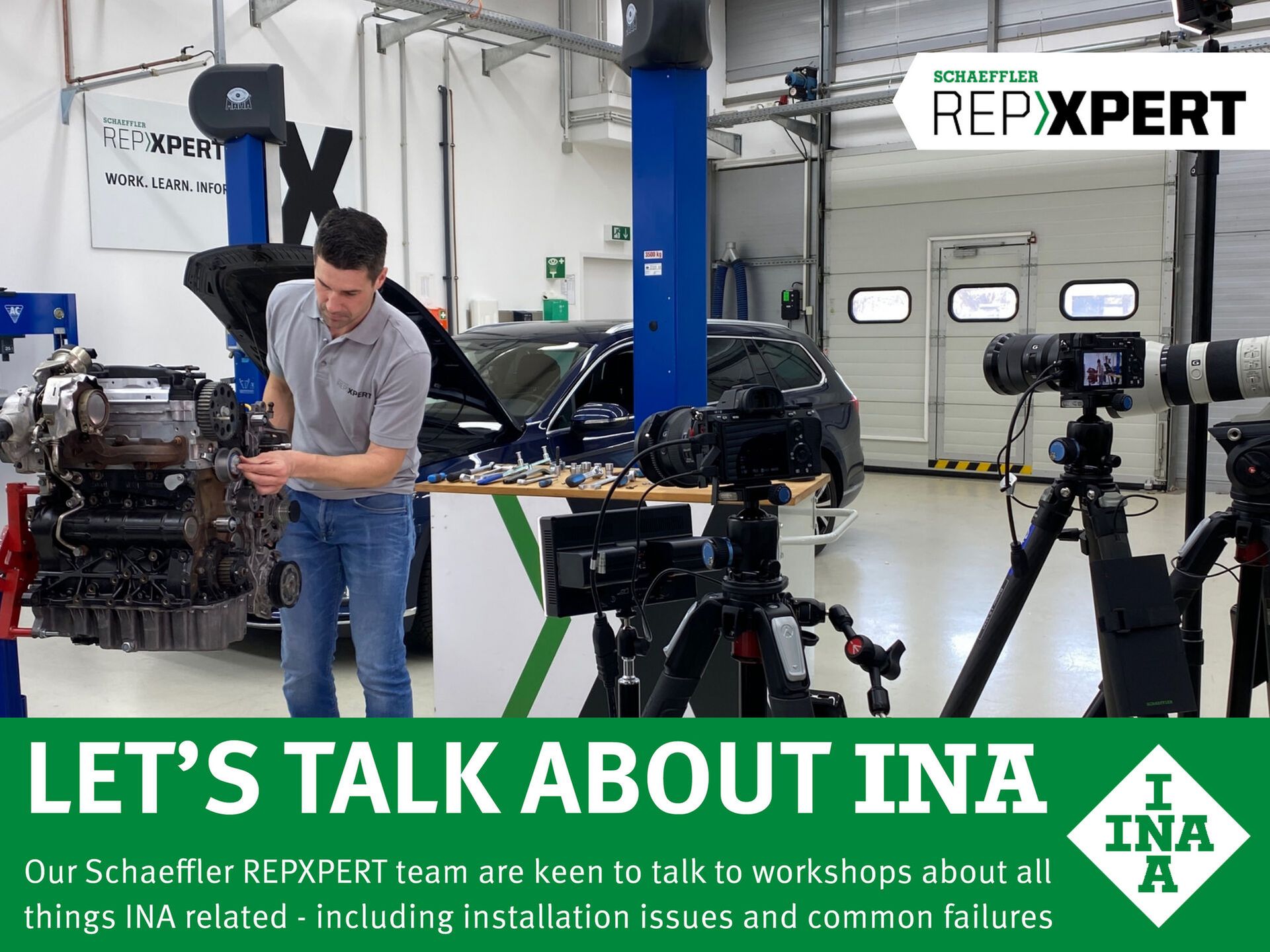 Schaeffler’s team of engine experts invites workshops to ‘talk about INA’