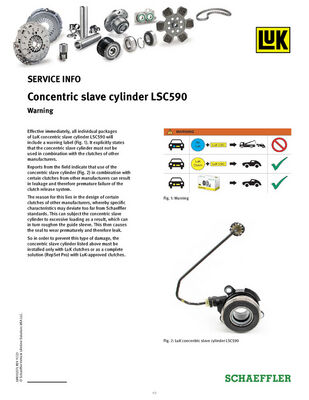 Concentric slave cylinder LSC590